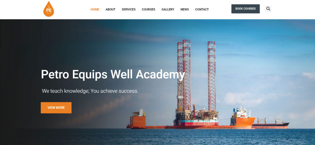 Petro Equips Well Academy - Dinno Portfolio